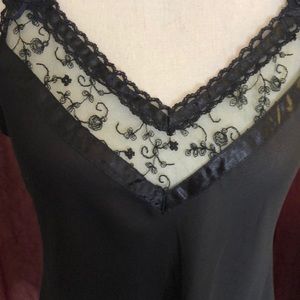 Intimates & Sleepwear | Womens Lace And Sheer Slip | Poshmark